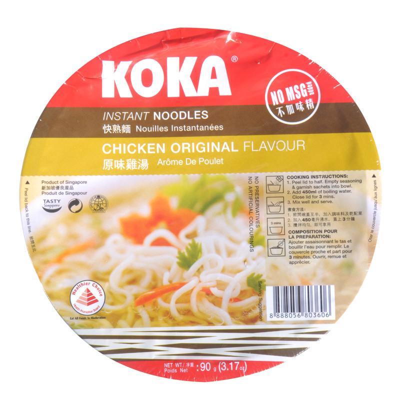 【KOKA系列】新加坡可口牌鸡汤味快熟面(油炸方便面)90g图片,高清实拍图—苏宁易购
